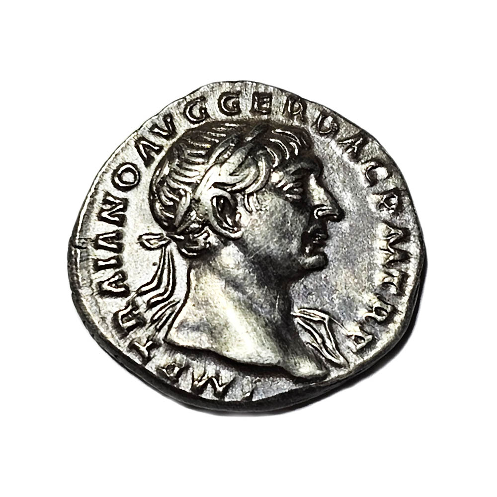 Roman Empire AR Denarius Trajan 98-117 A.D. RIC-122 Fortuna ChXF ...